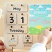 Montessori Calendar for Kids Perpetual Calendar - Etsy