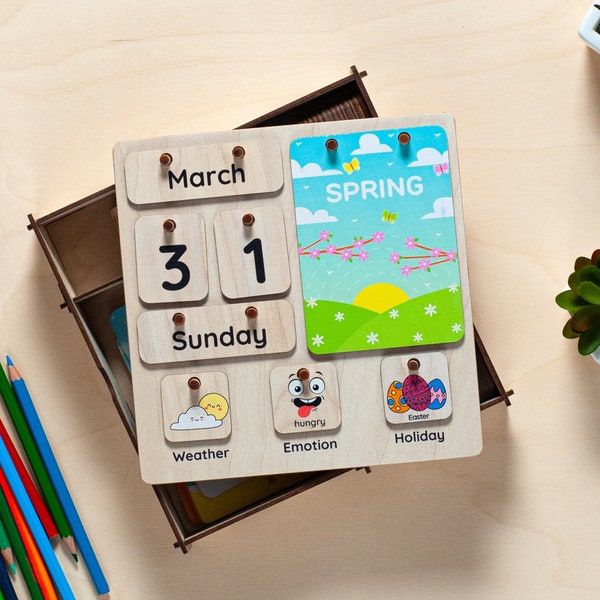 Montessori Calendar - Etsy