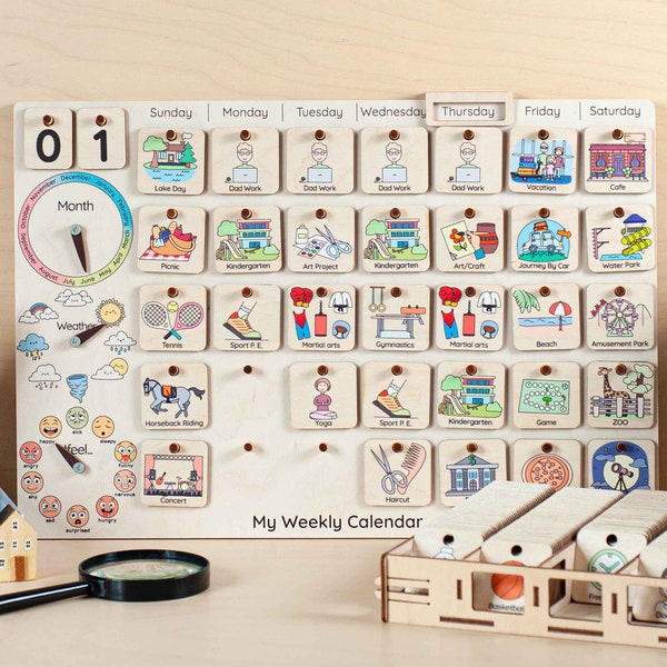 Weekly Visual Calendar - Etsy