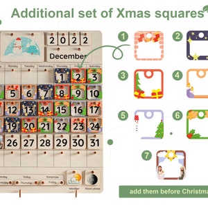 Perpetual Calendar Kids Calendar Classroom Calendar Board - Etsy