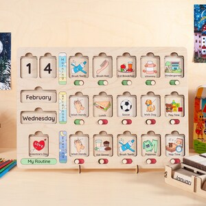 Montessori Calendar, Chore Chart for Kids, Homeschool Planner, Kids ...