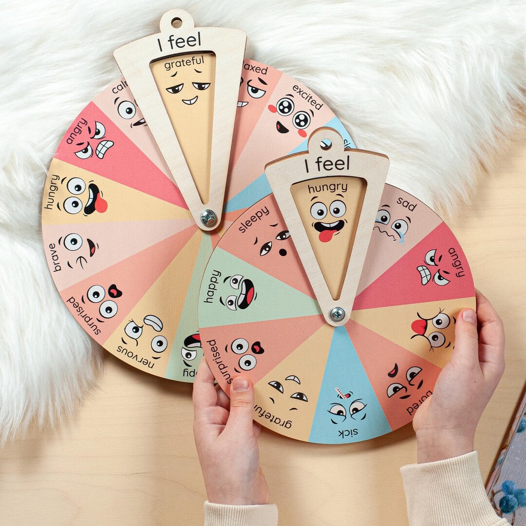 Handheld Wheel of Emotions, Emotional Regulation, Therapist Gift ...