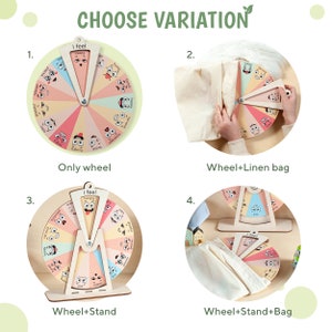 Emotion Feelings Wooden Wheel Chart for Kids, Montessori Toys, Toddler ...