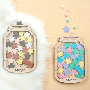 Reward Jar With Tokens, Large Reward Jar for Kids, Tokens Jar System ...