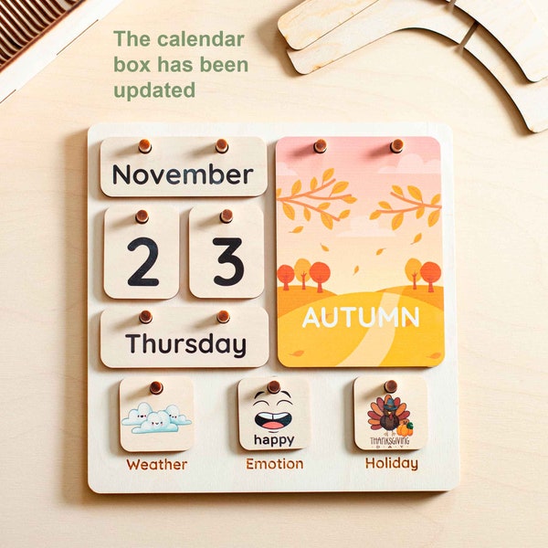 Montessori Calendar - Etsy