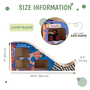 Jump Ramp for Toy Car, Toy Parking Garage Car Ramp, Birthday Gift for ...