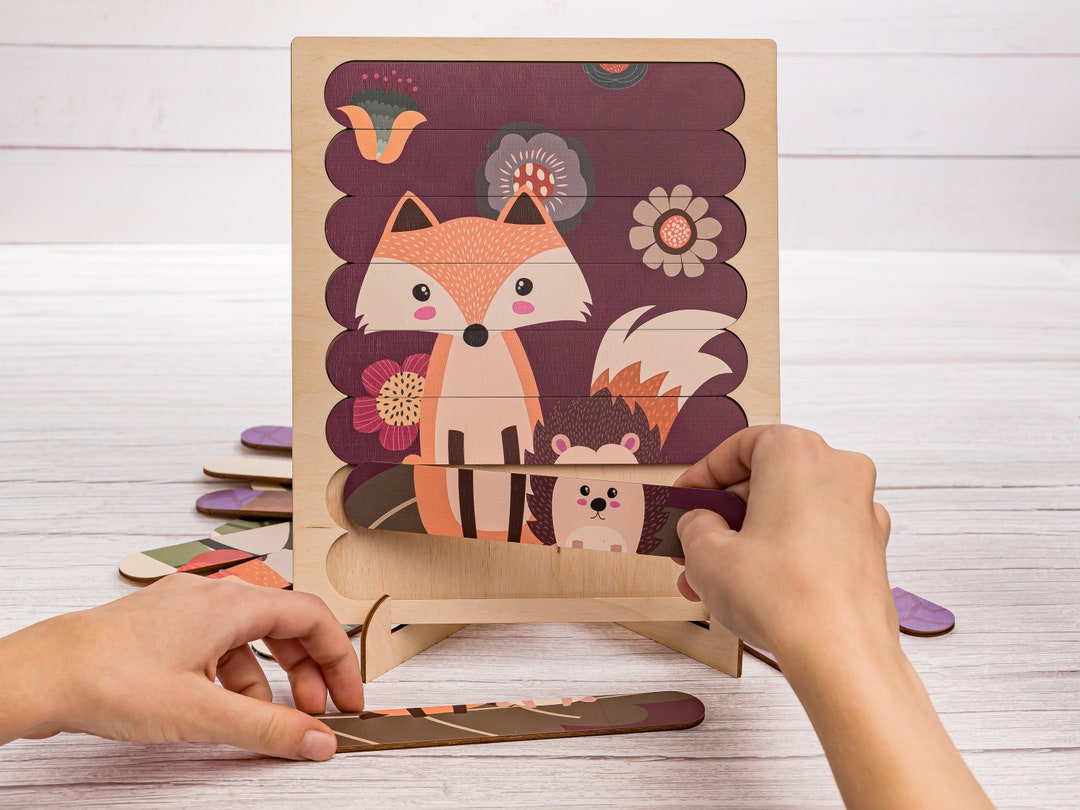 Animal Puzzles for Kids, Toddler Gifts, Toddler Toys, Gift for Kids ...