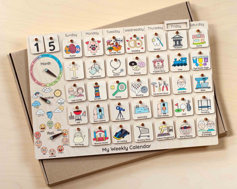 Editable Weekly Visual Routine Chart With Cards Chore Chart - Etsy