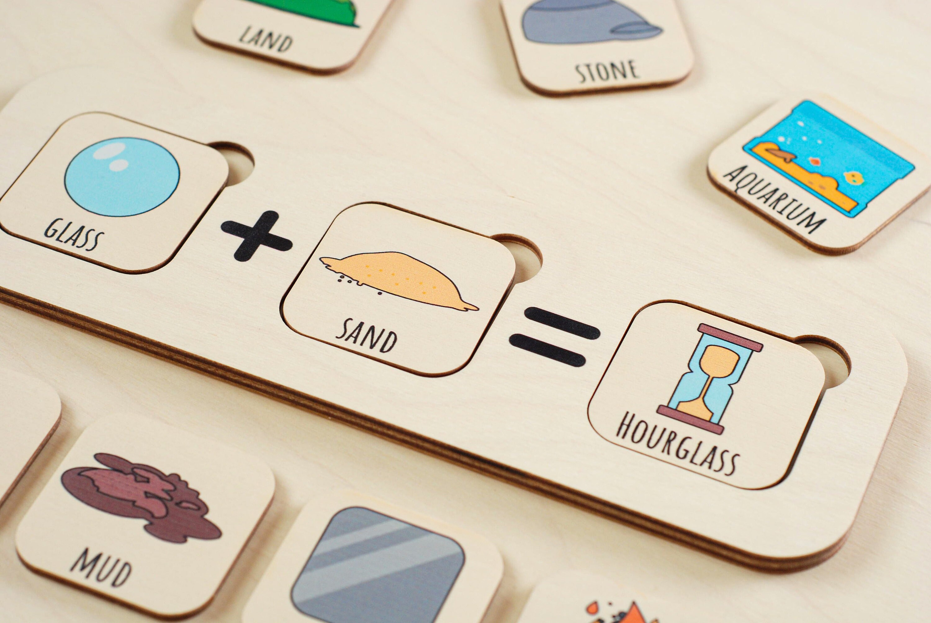 Alchemy Matching Game, Montessori Wooden Puzzle, Logic Toy, Easter Gift ...