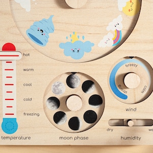 Montessori Weather Chart, Original Weather Station, Time Activity ...