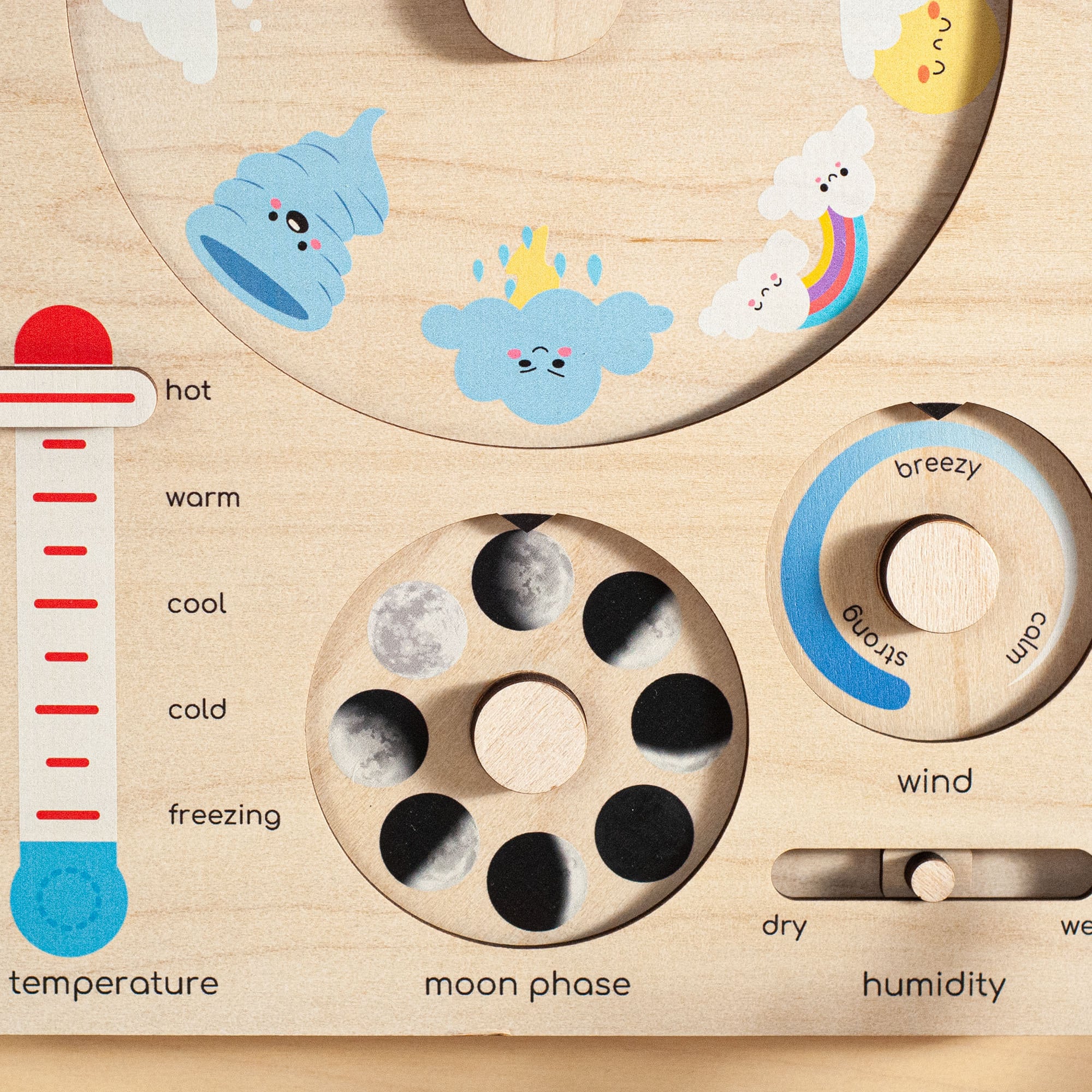 Weather Station for Kids, Weather Chart, Montessori Toys, Weather Wheel ...