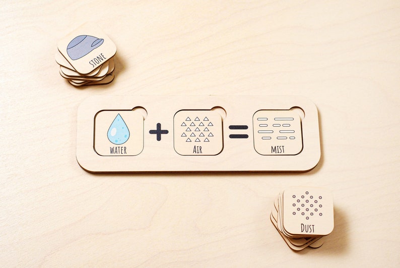 Alchemy Matching Game, Montessori Wooden Puzzle, Logic Toy, Easter Gift ...