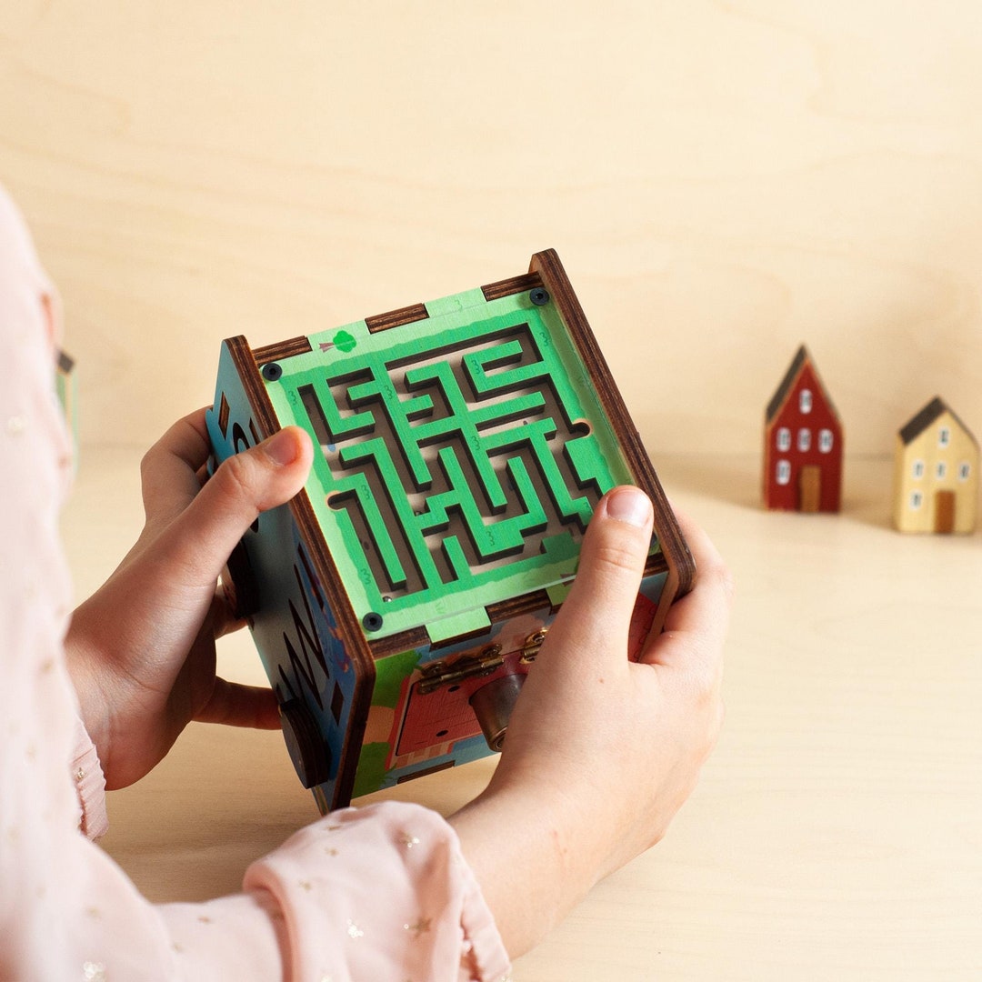 Busy Cube, Labyrinth Maze Cube, Baby Fidget Toy, Montessori Toys ...