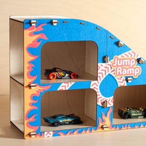 Jump Ramp for Toy Car, Toy Parking Garage Car Ramp, Birthday Gift for ...