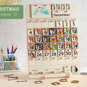 Perpetual Calendar Kids Calendar Classroom Calendar Board - Etsy