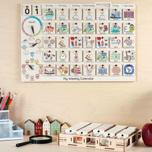 Editable Weekly Visual Routine Chart With Cards, Chore Chart for Kids ...