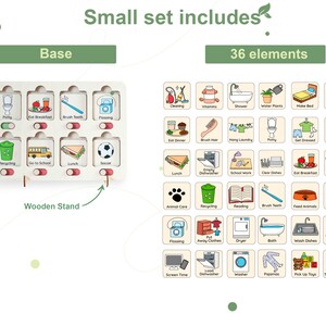 Wooden Daily Routine Chart Chore Chart for Kids Daily - Etsy UK