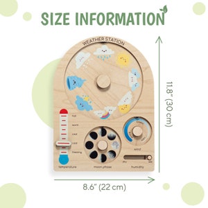 Montessori Weather Chart, Original Weather Station, Time Activity ...