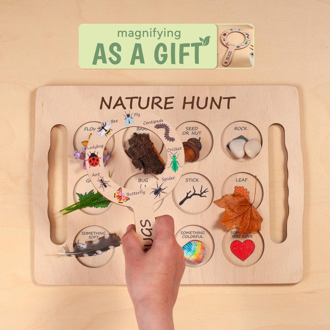 Kids Nature Hunt Board, Scavenger Hunt, Forest School Activity ...