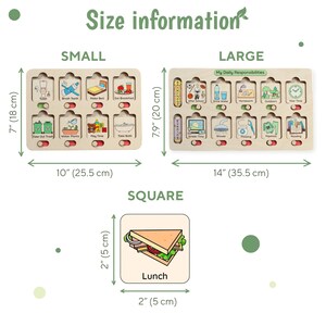 Wooden Daily Routine Chart, Chore Chart for Kids, Daily Responsibility ...
