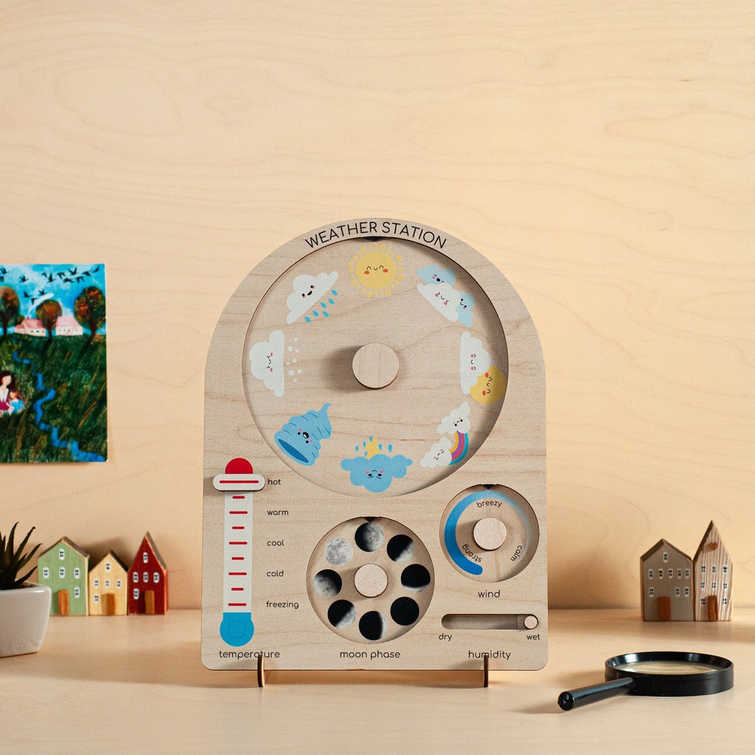 Montessori Weather Chart, Original Weather Station, Time Activity ...