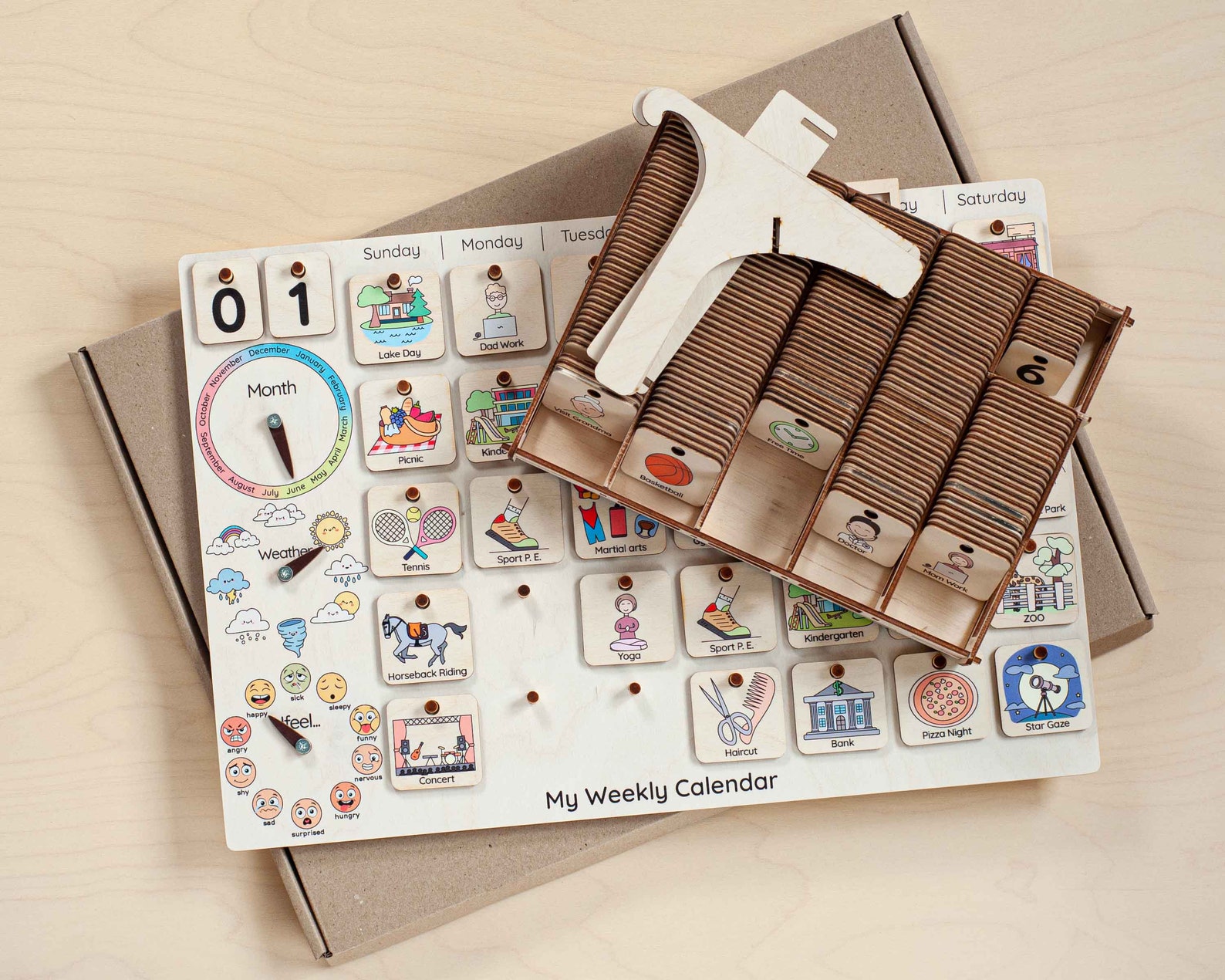 Editable Weekly Visual Routine Chart With Cards, Chore Chart for Kids ...