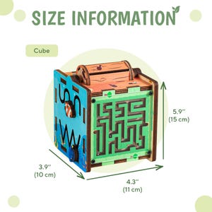 Busy Cube, Labyrinth Maze Cube, Baby Fidget Toy, Montessori Toys ...