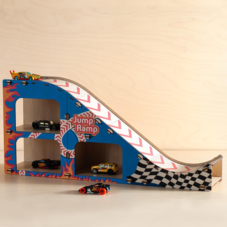 Jumping Ramp Toy Car, Toy Car Parking Garage, Birthday Gift for Boys ...