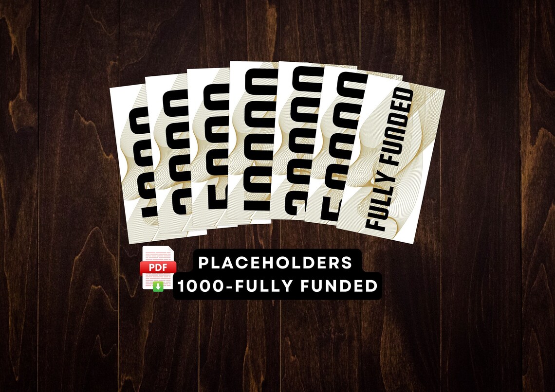 Placeholders High Value High Amount 1000-50000 | DIGITAL DOWNLOAD ...