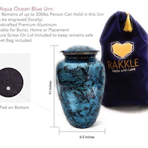 Beautiful Turquoise Urn (large) - Etsy