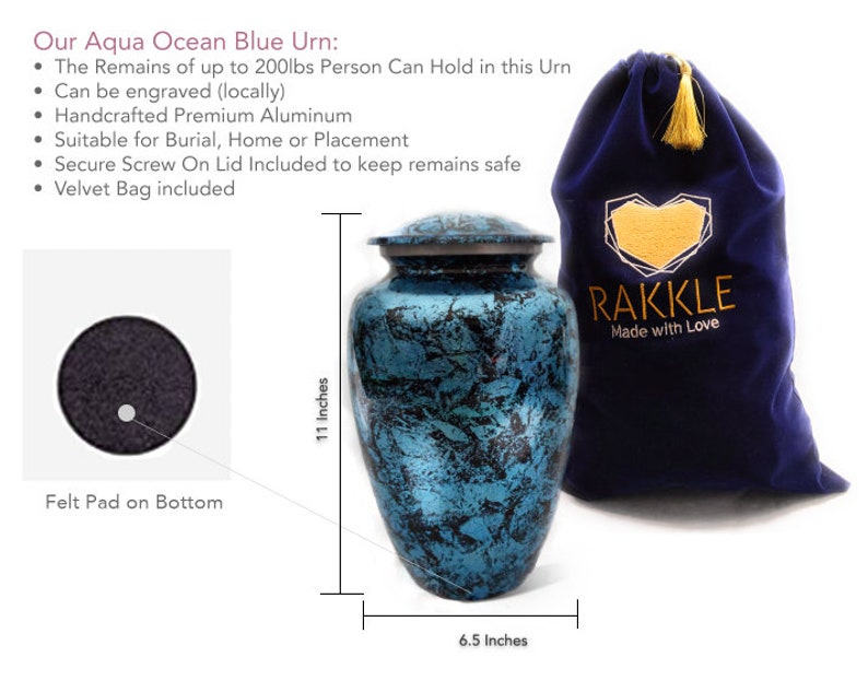 Beautiful Turquoise Urn large - Etsy