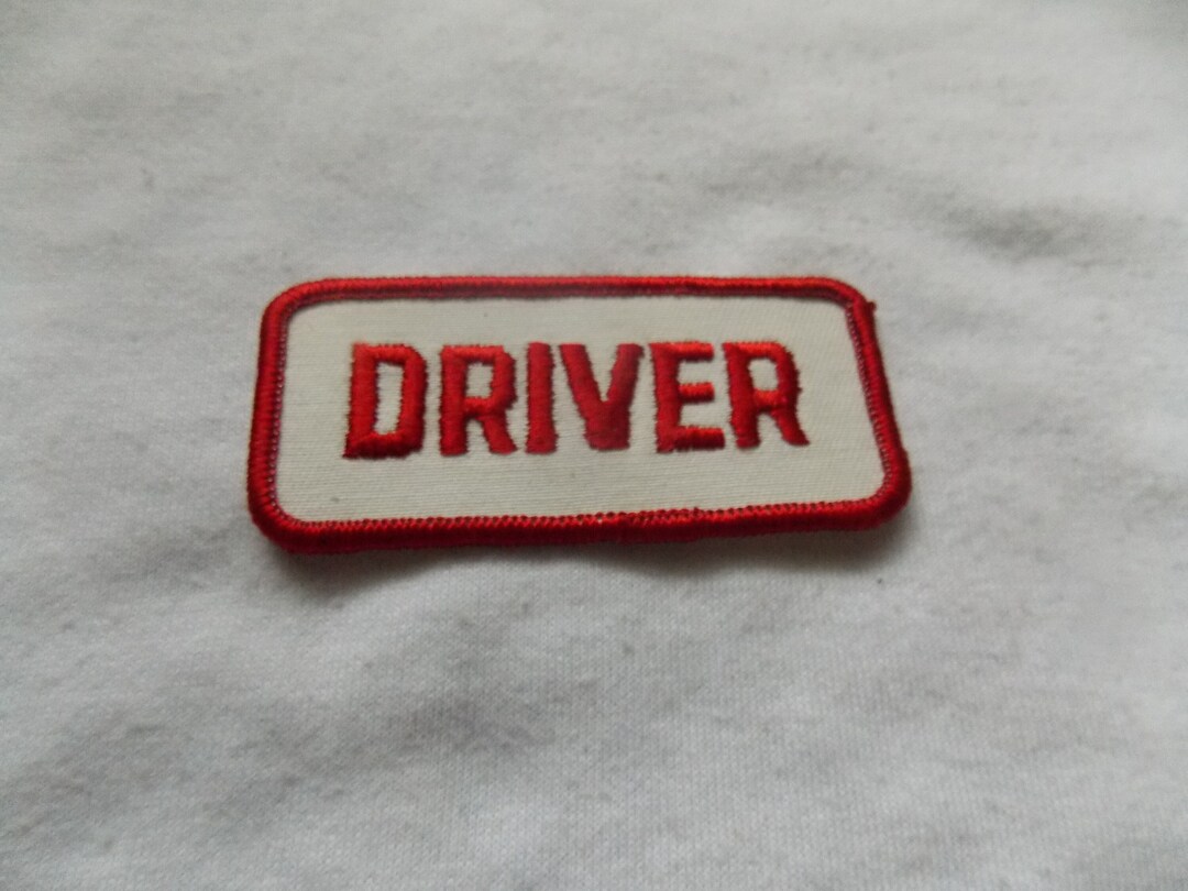 Vintage Embroidered Iron on Driver Patch 3 1/4 X 1 1/2 / NOS - Etsy