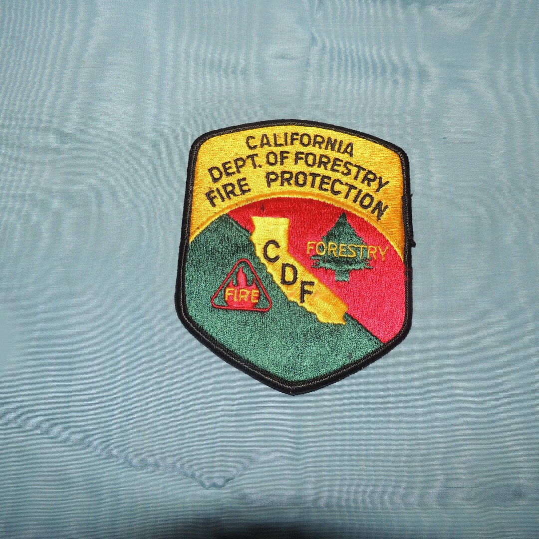 Vintage Embroidered California Dept. of Forestry Fire Protection CDF ...