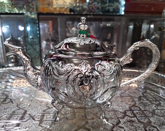 Copper Silver Teapot - Etsy