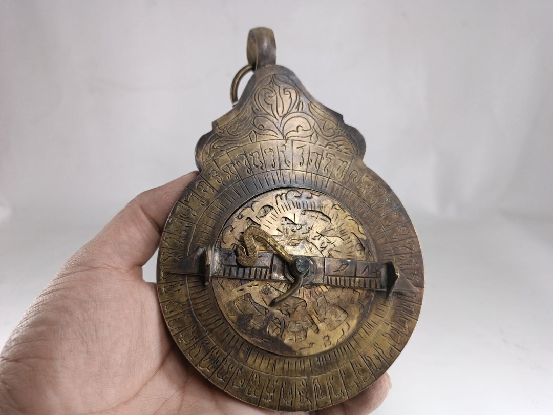 Brass Arabic Astrolabe , Maritime Navigational Astrological Calendar ...