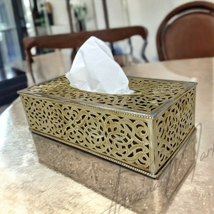 Brass Tissue Box Vintage Tissue Box Cover - Etsy