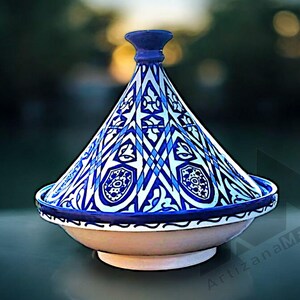 Tajine - Serving Plate - Tajine Moroccan Cuisine - Ceramic Serving ...
