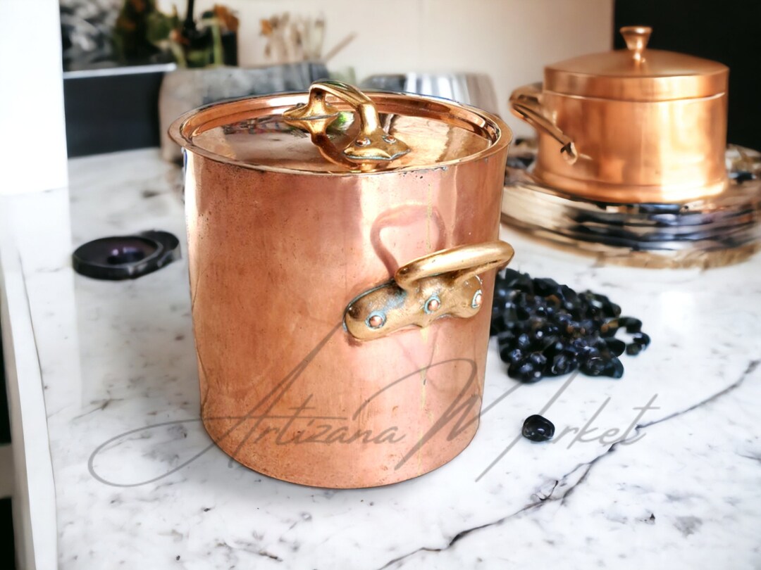 Antique Copper Pot Hammered Copper Pot Small Copper Pot Copper Pot With ...