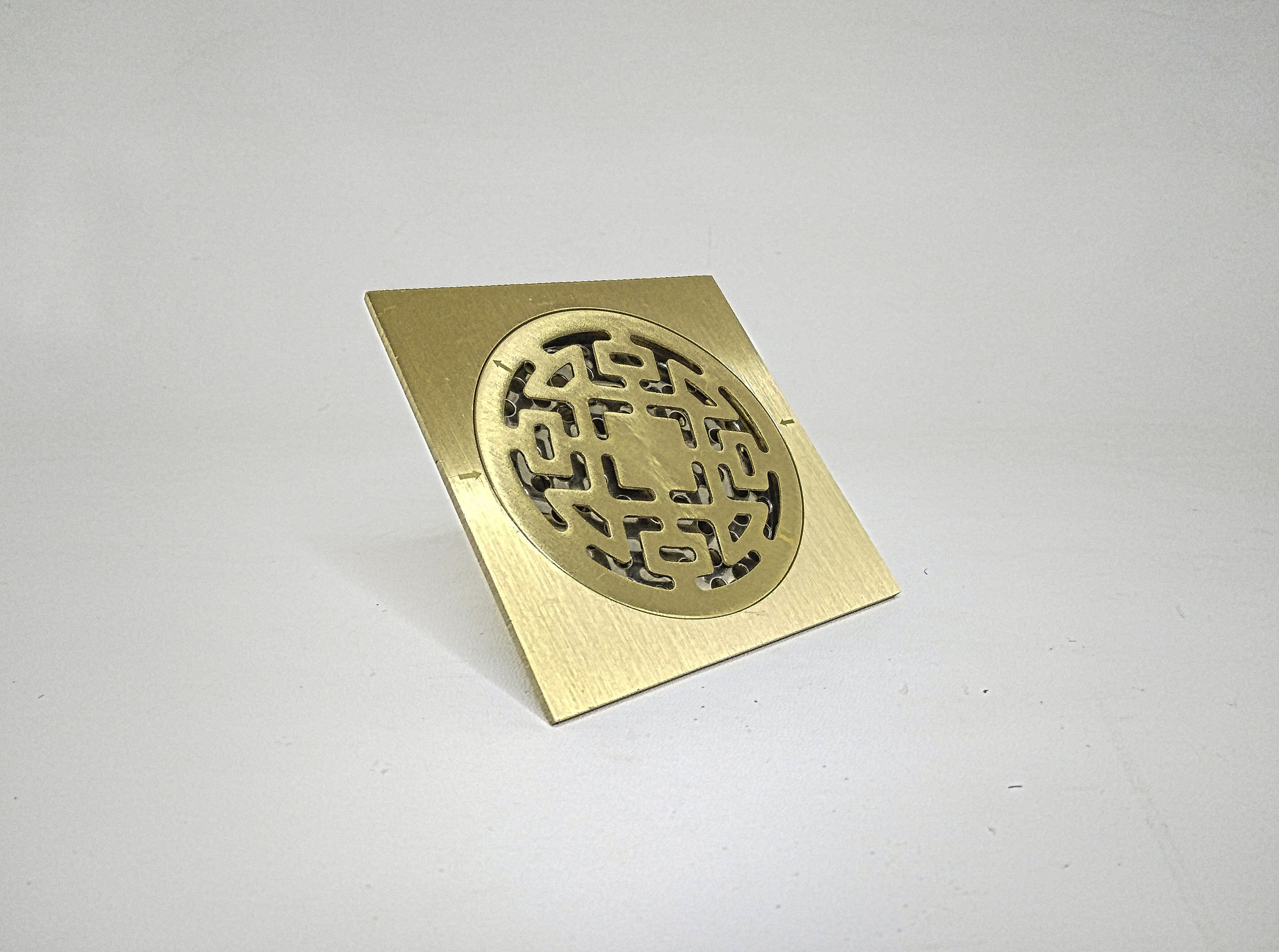 Shower Drain Cover-solid Brass Floor Drain Unlacquered - Etsy