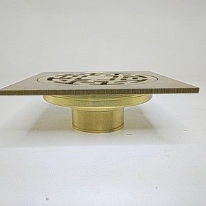 Shower Drain Cover-solid Brass Floor Drain Unlacquered - Etsy