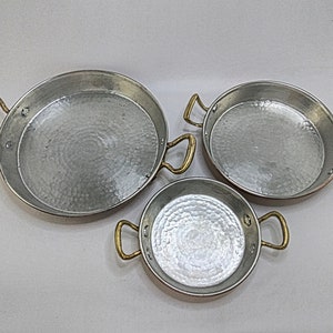 Copper Aluminum Copper Saute Pan,handmade Copper Sahan Omlette Egg ...