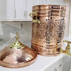 5 Gallon Glass Water Container Big Water Container Copper Water ...