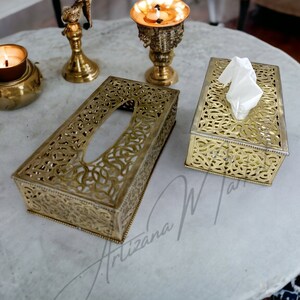 Brass Tissue Box Vintage Tissue Box Cover - Etsy