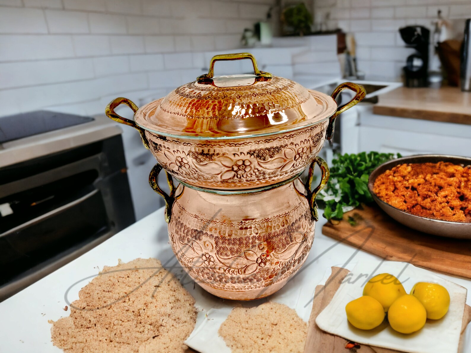 Moroccan Handmade Copper Couscous Maker Steamer Pot Moroccan - Etsy