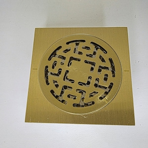 Shower Drain Cover-solid Brass Floor Drain Unlacquered - Etsy