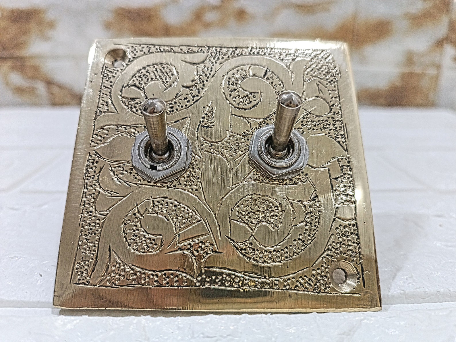 Handcrafted Solid Brass Light Switch With Fez Design - Etsy
