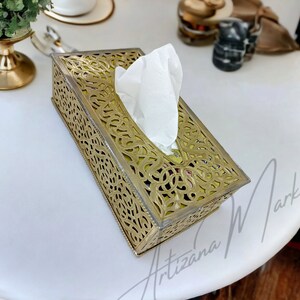 Brass Tissue Box Vintage Tissue Box Cover - Etsy