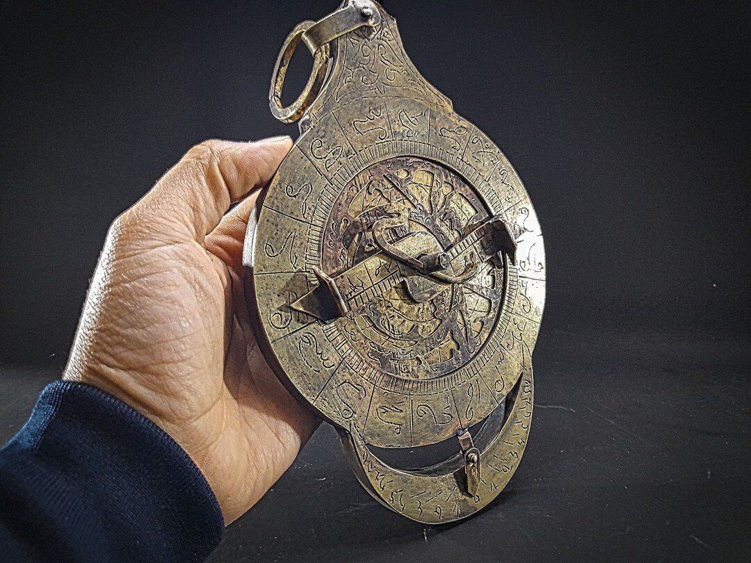 Brass Arabic Astrolabe Maritime Navigational Astrological Calendar ...
