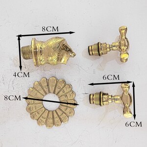 Moroccan Wall Brass Faucet, Lion Head-shaped Faucet, Bathroom Lion Head ...