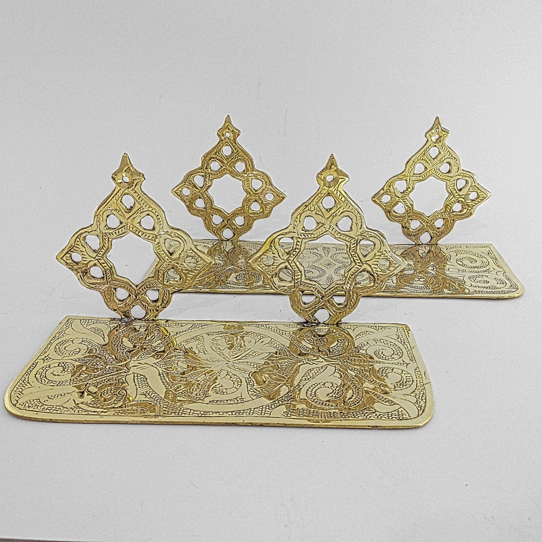 Engraved Brass Wall Shelf,handmade Solid Brass Floating Shelf Wall ...